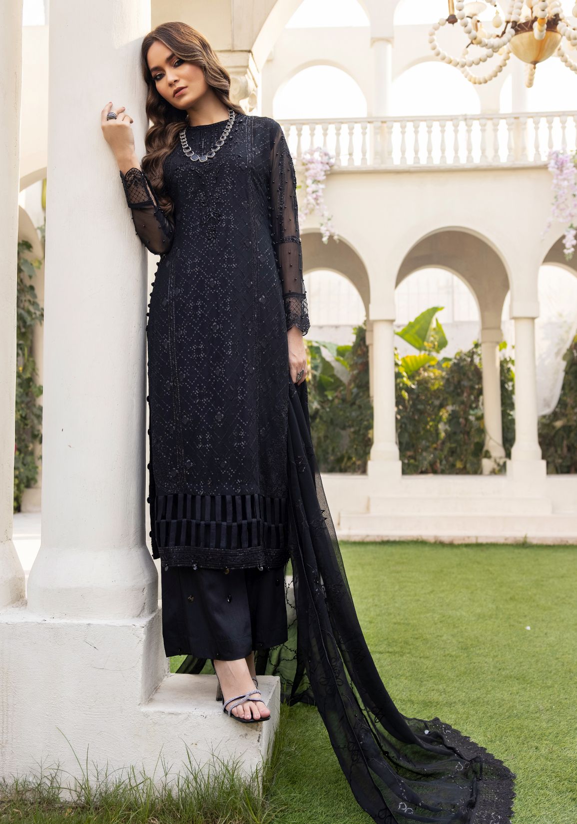 3pc Formal Ready to Wear Dress by Mona C3