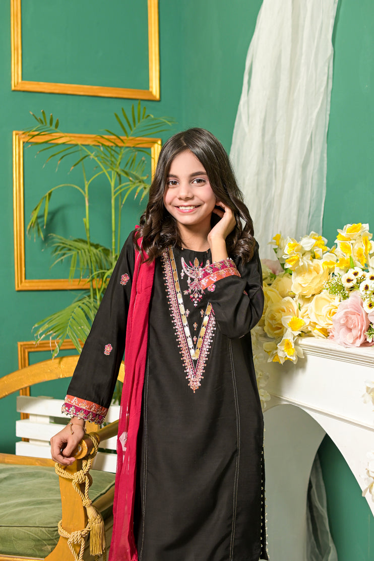 Rafia Mother Daughter Eid Girls Dress 02