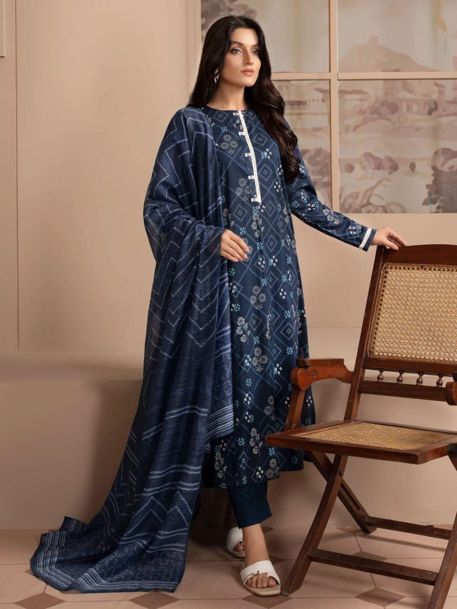 Autumn Ready to Wear Cambric 3 Pcs Dress by Limelight 33