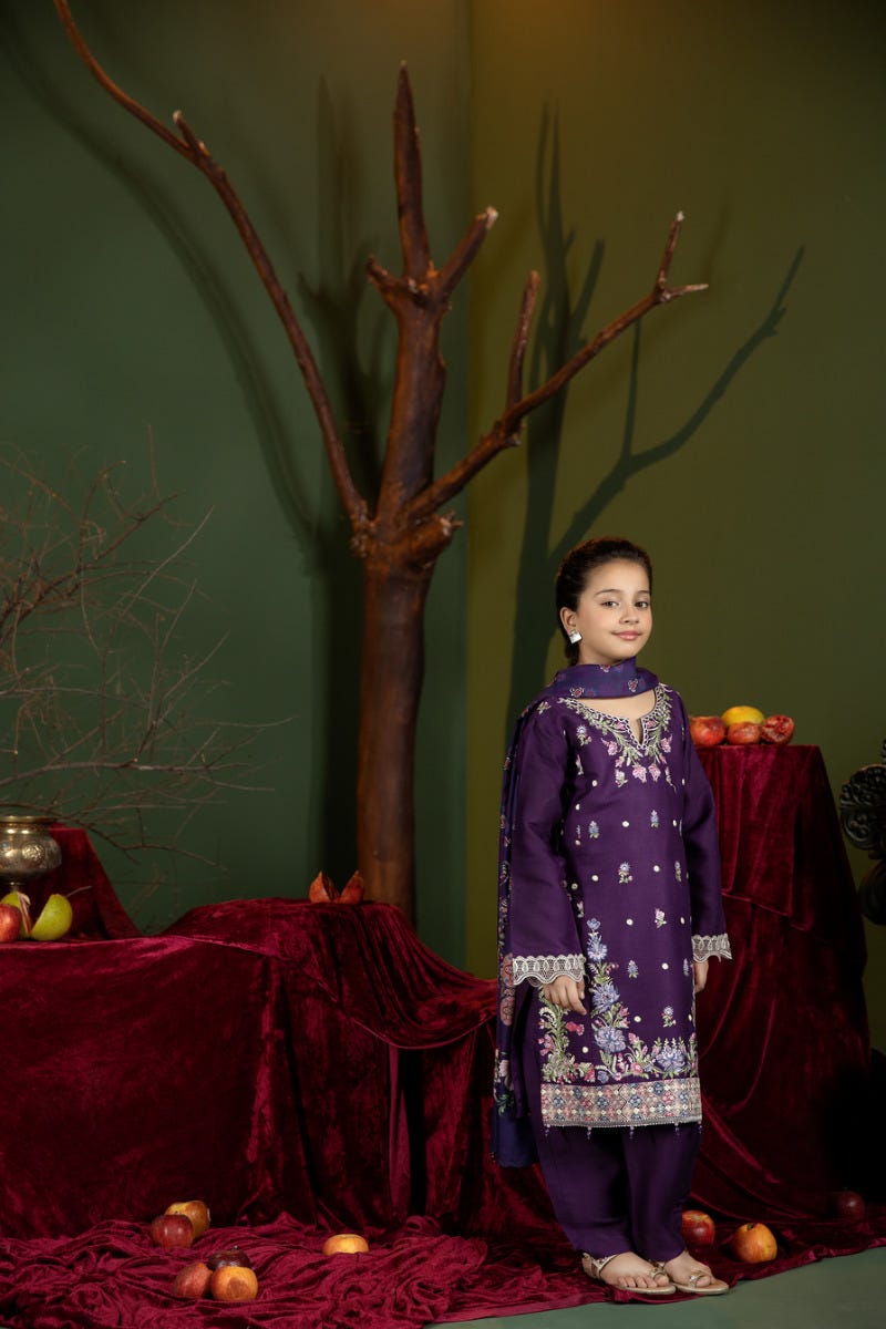 Kids Winter Ready to Wear Shawl Collection by Mona 03