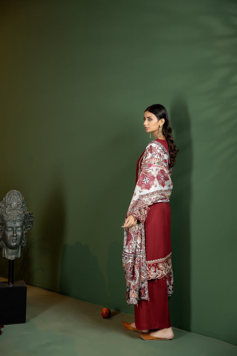 Winter Ready to Wear Shawl Collection by Mona 07